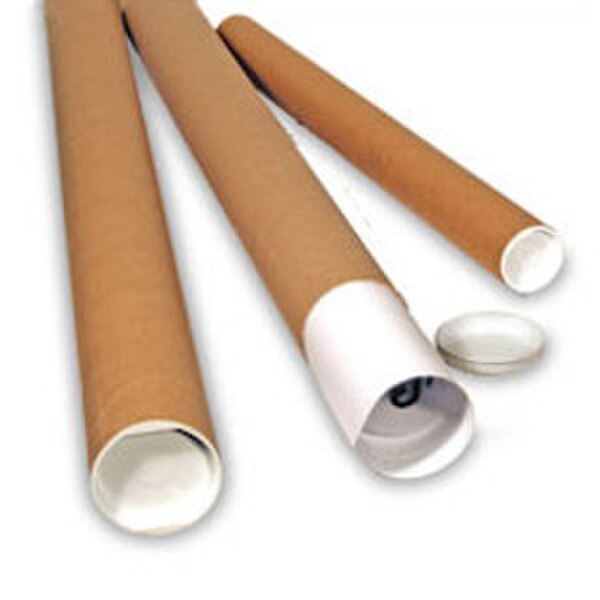 3" x 24" Kraft Mailing Tubes | TexanBox